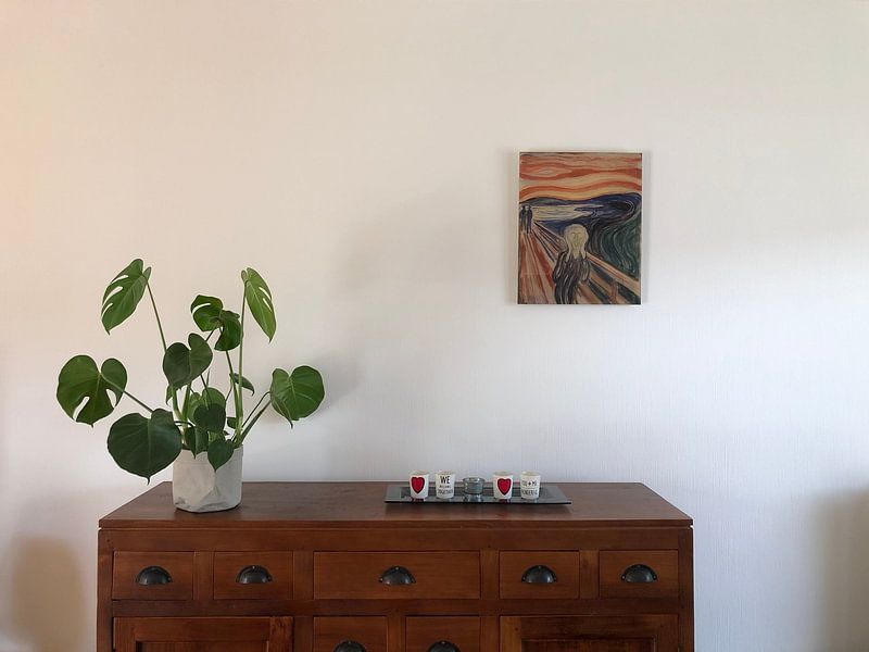 De Schreeuw van Edvard Munch op canvas, behang, poster en meer