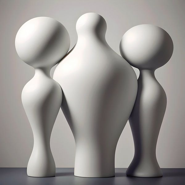 Organische vormen 3d beelden van The Art Kroep op canvas, behang en meer