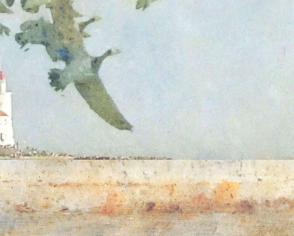 Kruiend ijs bij het Paard van Marken van Ger Veuger op canvas, behang ...