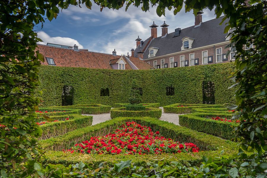 Photo dans le Prinsentuin au centre de la ville de Groningen par l ...