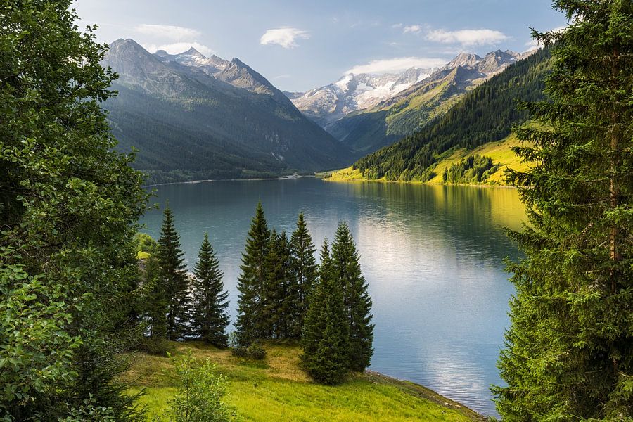 Zillertaler Alpen van Rainer Mirau op canvas, behang en meer