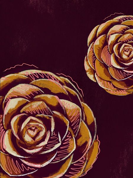 Middlemist's Red (Middlemist Camellia) by Studio Carper on canvas ...