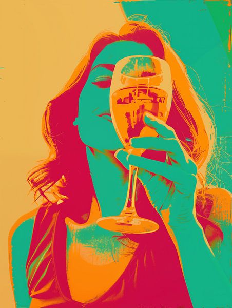 Aperol Spritz Queen | Happy Hour par l'artiste Frank Daske | Foto & Design