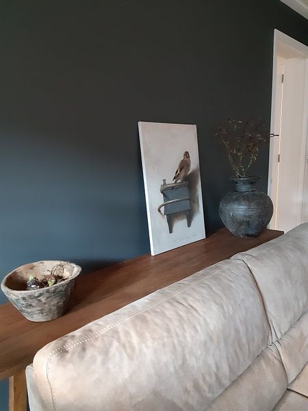 Der Distelfink von Carel Fabritius ArtFrame, Leinwand, Poster und mehr ...