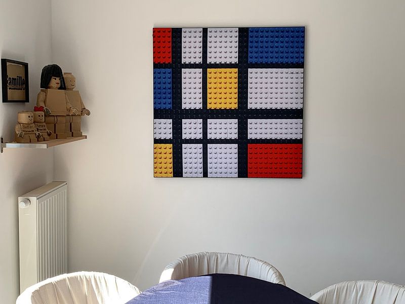 Lego Mondriaan by Marco van den Arend on canvas, poster, wallpaper and more