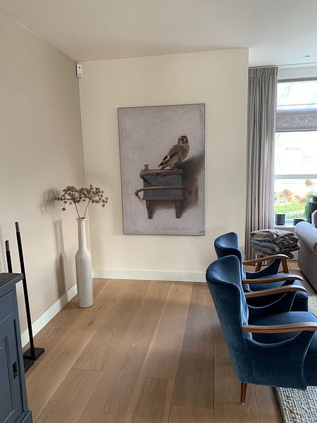 Der Distelfink von Carel Fabritius ArtFrame, Leinwand, Poster und mehr ...