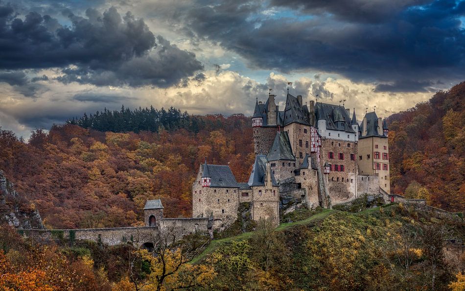 Eltz Castle - Burg Eltz by Mart Houtman on canvas, poster, wallpaper ...