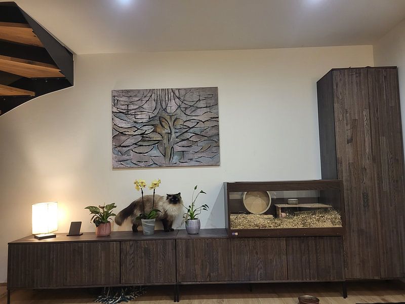 Flowering apple tree, Piet Mondrian on canvas, poster, wallpaper and more