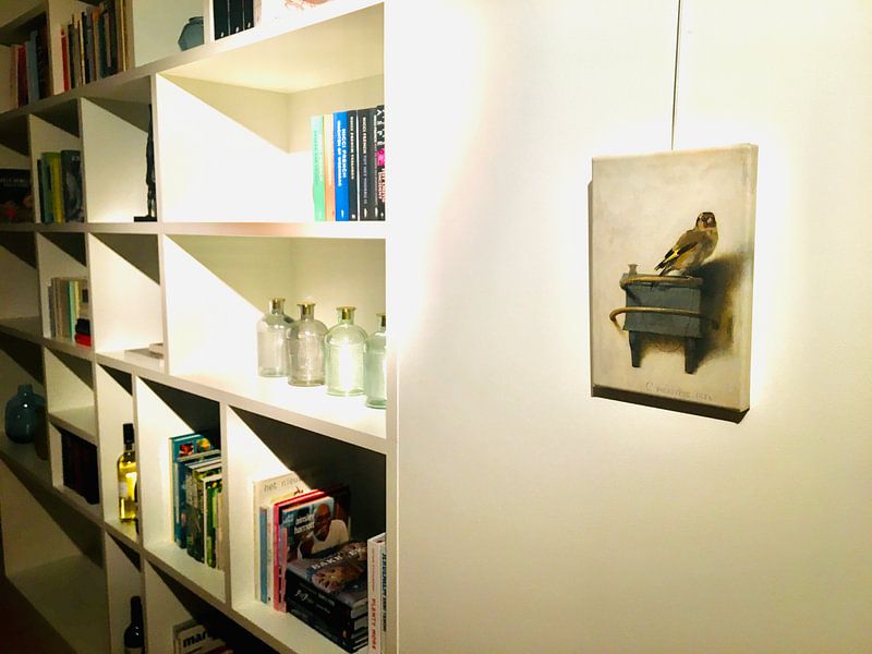 Der Distelfink von Carel Fabritius Poster & Leinwand | Art Heroes