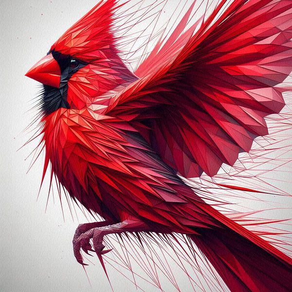 Standpunten van een kardinaal III van Kay Weber op canvas, behang en meer