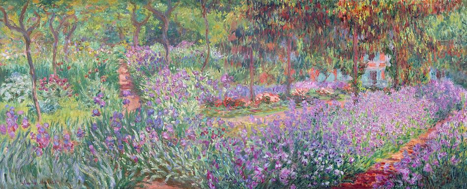 De tuin van de kunstenaar in Giverny, Claude Monet van Masters ...