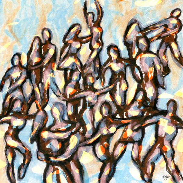 Festival dance van ART Eva Maria op canvas, behang en meer