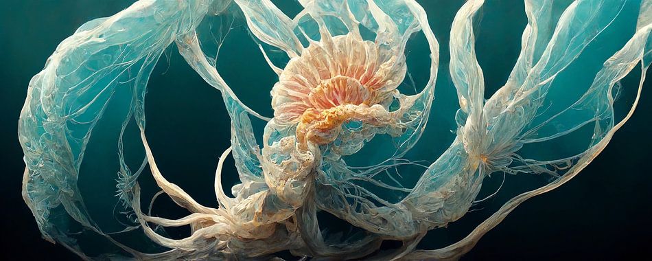 Deep Sea Dreams IX van Josh Dreams op canvas, behang en meer