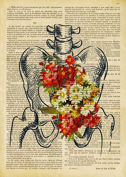 Floral Pelvis Human Anatomy by Steven Kingsbury on canvas, poster ...