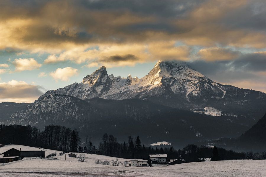 Watzmann in winter in the Berchtesgadener Alps by road to aloha on ...