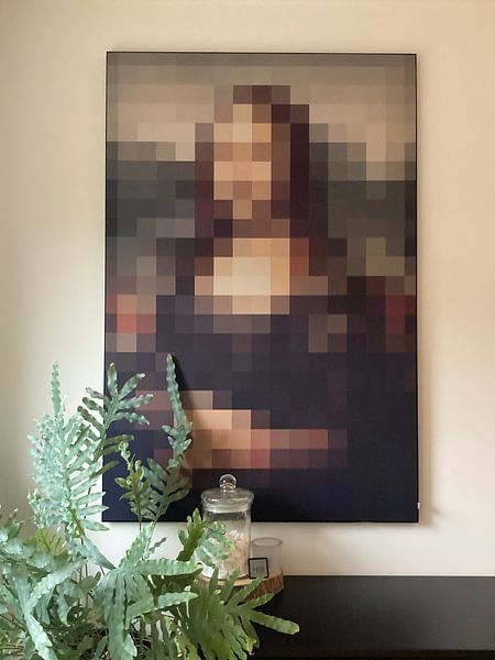 Pixel Art : Mona Lisa par l'artiste JC De Lanaye