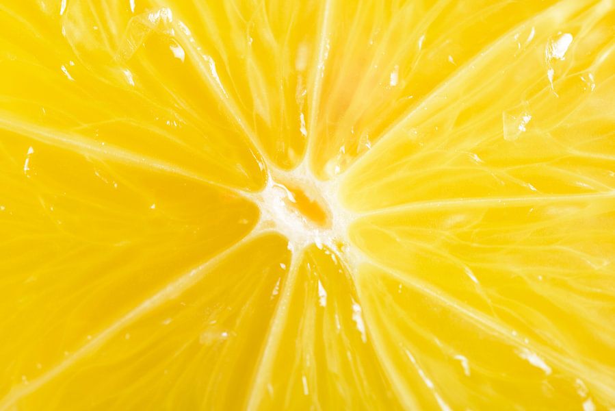 Fresh yellow lemon cross section by Sjoerd van der Wal Photography on ...