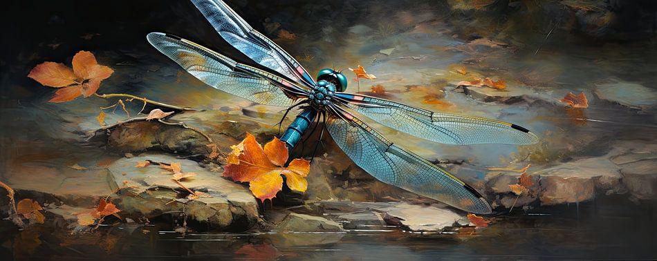 Libel | Libellen van De Mooiste Kunst op canvas, behang en meer