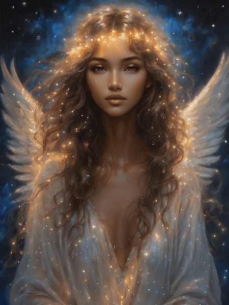 The brown angel by Jolique Arte on canvas, poster, wallpaper and more