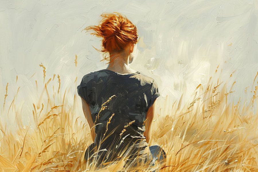 gevoel van eenzaamheid van Egon Zitter op canvas, behang en meer