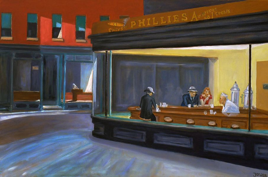 Nachtschwärmer (Nighthawks) - Edward Hoppers von Jan Wiersma auf ...