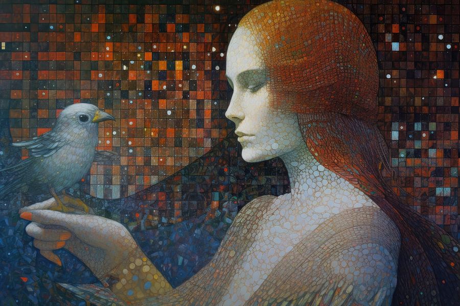 Digitaal kunst schilderij van Digitale Schilderijen op canvas, behang ...