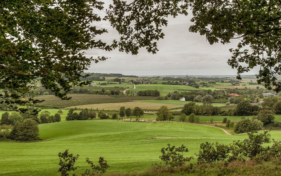 Typisch Zuid-Limburgs landschap bij Vaals van John Kreukniet op canvas ...
