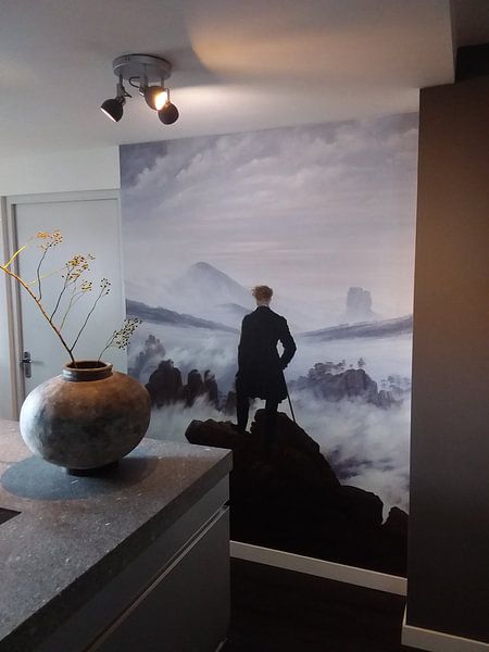 Vagabond au-dessus de la mer de brouillard, Caspar David Friedrich ...