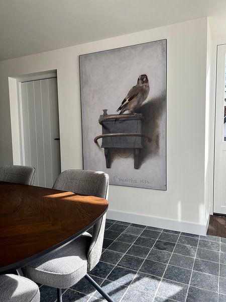 Der Distelfink von Carel Fabritius ArtFrame, Leinwand, Poster und mehr ...