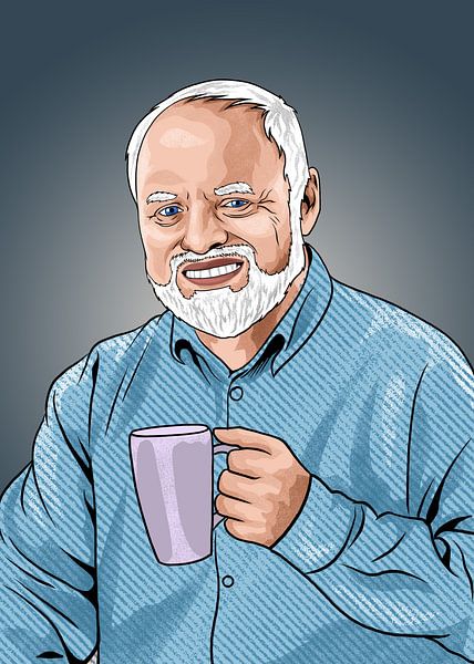 Hide the Pain Harold Meme by Adam Khabibi on canvas, poster, wallpaper ...