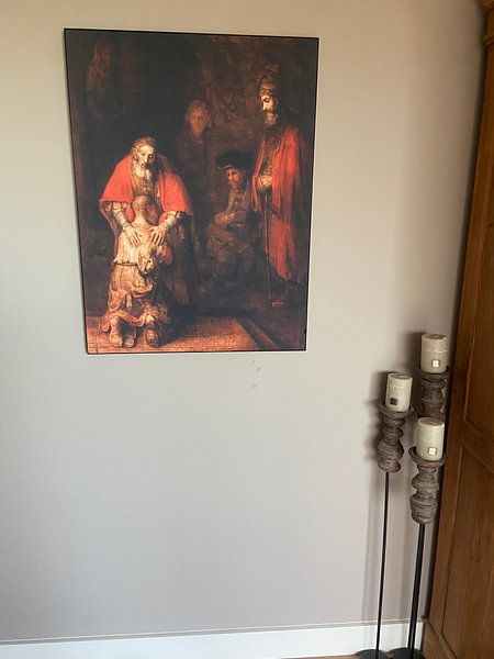 Terugkeer van de Verloren Zoon, Rembrandt van Rijn op canvas, behang ... Terugkeer van de Verloren Zoon, Rembrandt van Rijn op canvas, behang ...