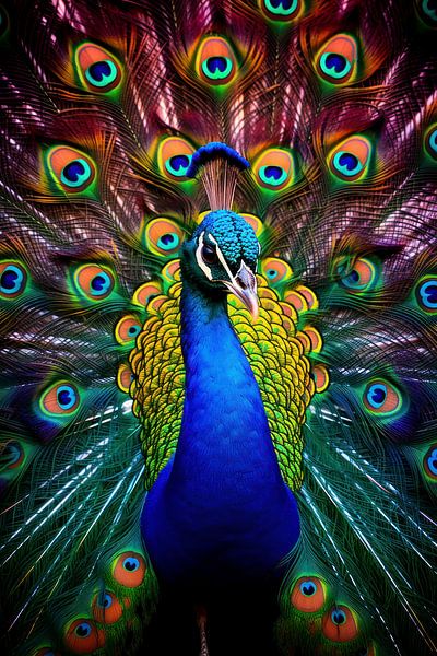 The Peacock : Symbol of Pride by New Future Art Gallery on canvas ...