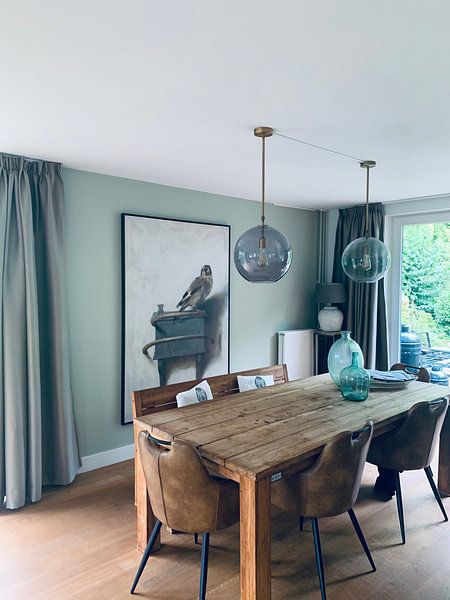 Der Distelfink von Carel Fabritius Poster & Leinwand | Art Heroes