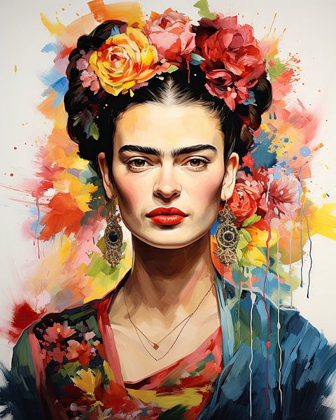 Frida Kahlo Poster - Frida Kahlo Kunstdruk van Niklas Maximilian op ...