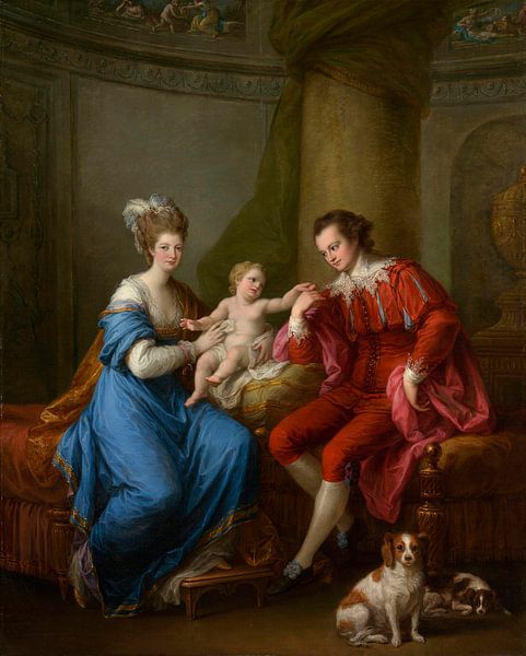 Edward Smith Stanley and family, Angelika Kauffmann on canvas, poster ...
