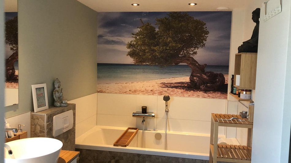 Divi Divi boom op Aruba van Giovanni della Primavera op canvas, behang ...