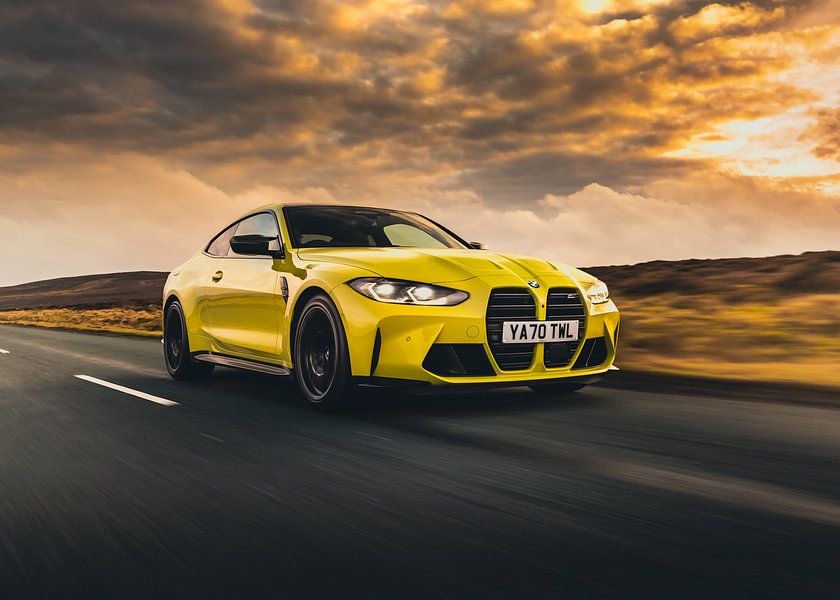 BMW M4 van Ma Chan op canvas, behang en meer