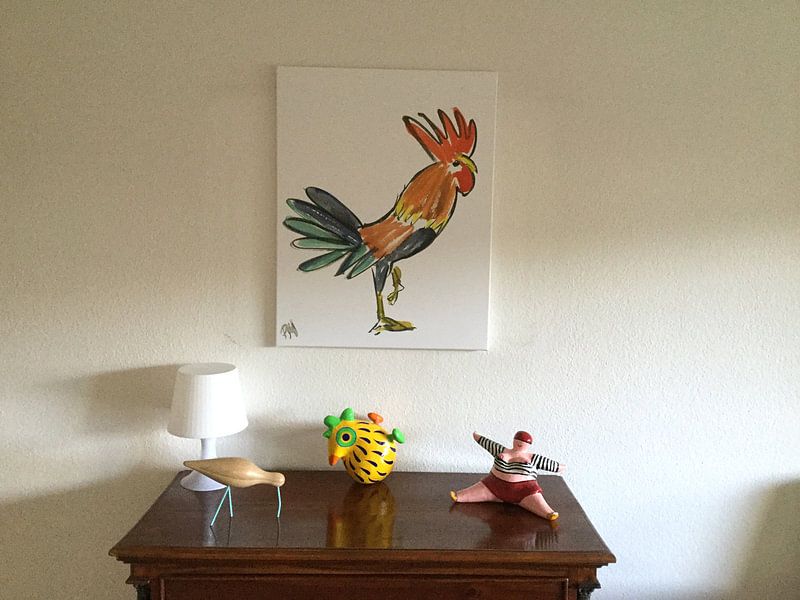 Le Coq! van Hans Kool op canvas, behang en meer