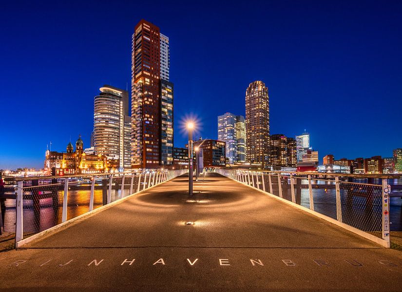 Rijnhaven Rotterdam van Ellen van den Doel op canvas, behang en meer