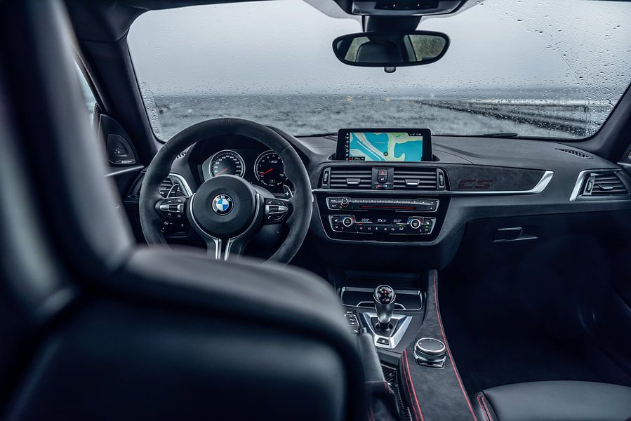 Nieuwe BMW M2 CS interieur van Bas Fransen op canvas, behang en meer