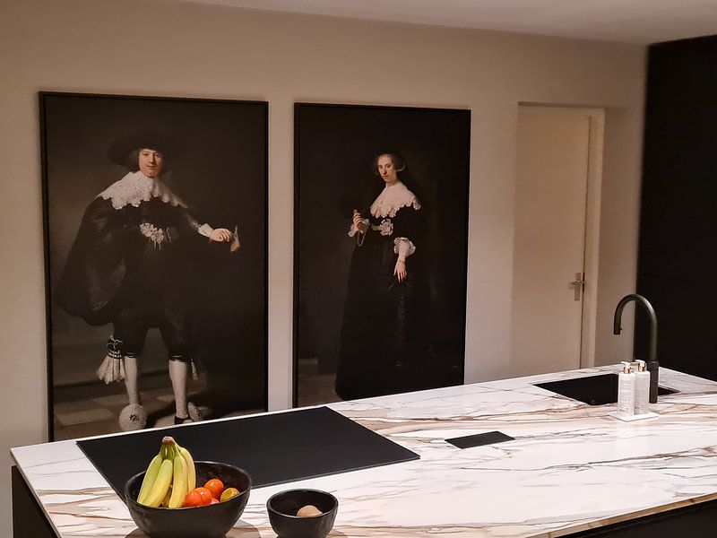 Oopjen Coppit van Rembrandt van Rijn op canvas, behang, poster en meer