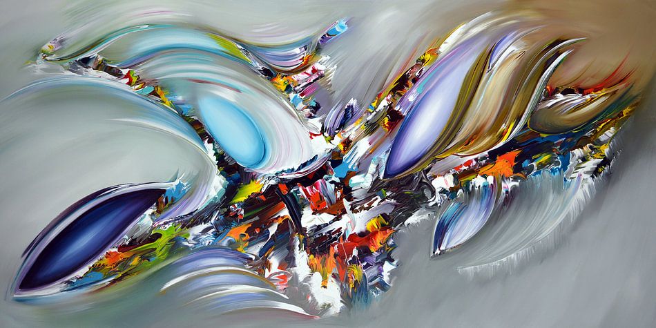 Abstract Balance van Gena Theheartofart op canvas, behang en meer