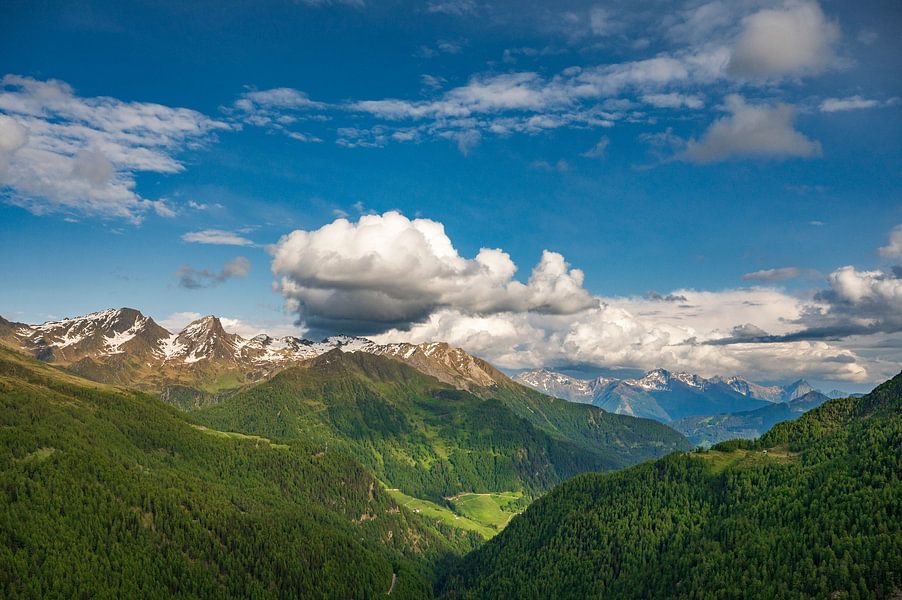 Alpen berglandschap langs de Timmelsjoch hoge bergpas van Sjoerd van ...