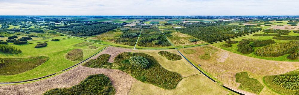 Bentwoud natuurgebied, in 360° vanuit de lucht van Paul Oostveen op ...