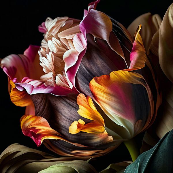 Tulp van Jacky op canvas, behang en meer