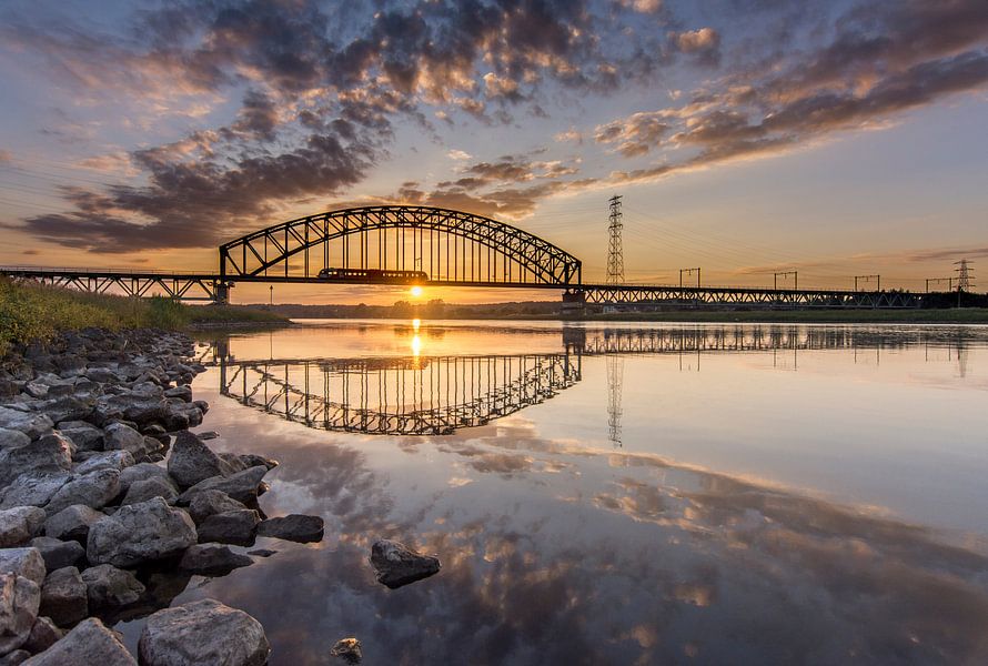 Brücke Eisenbahnbrücke über den Rhein bei Arnheim von Sander Grefte auf ...