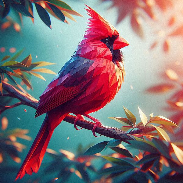 Standpunten van een kardinaal II van Kay Weber op canvas, behang en meer