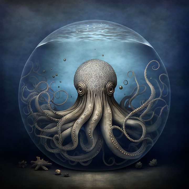 Oktopus Wanddeko - Entdecke einzigartige Kunstwerke | Art Heroes