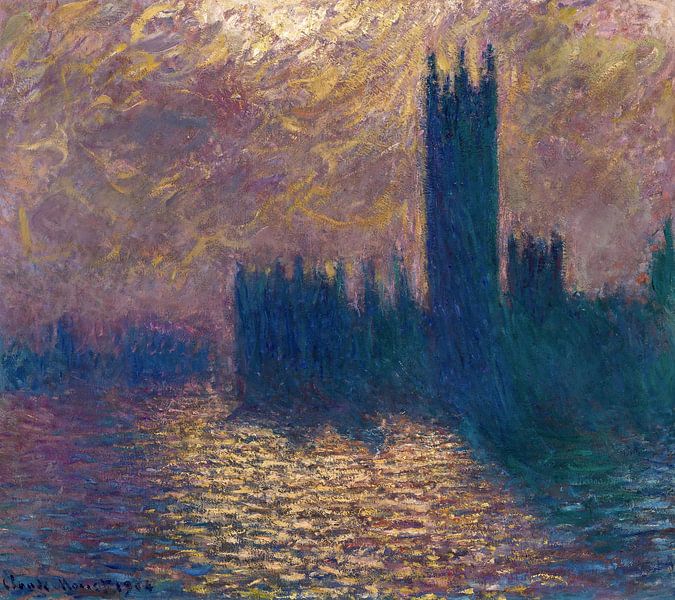 Claude Monet,Houses of Parliament, London, 1904 ArtFrame, Leinwand ...