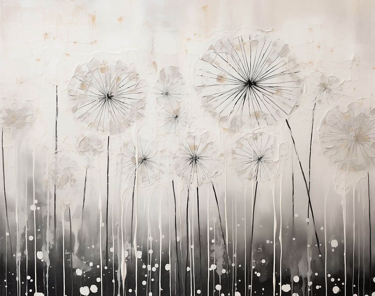 Stilleven van Paardenbloemen: Een Rustgevend Beeld van Color Square op ...